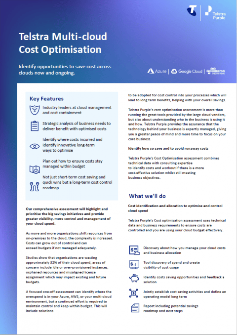 Telstra Purple: multicloud management campaign - Futurity Media